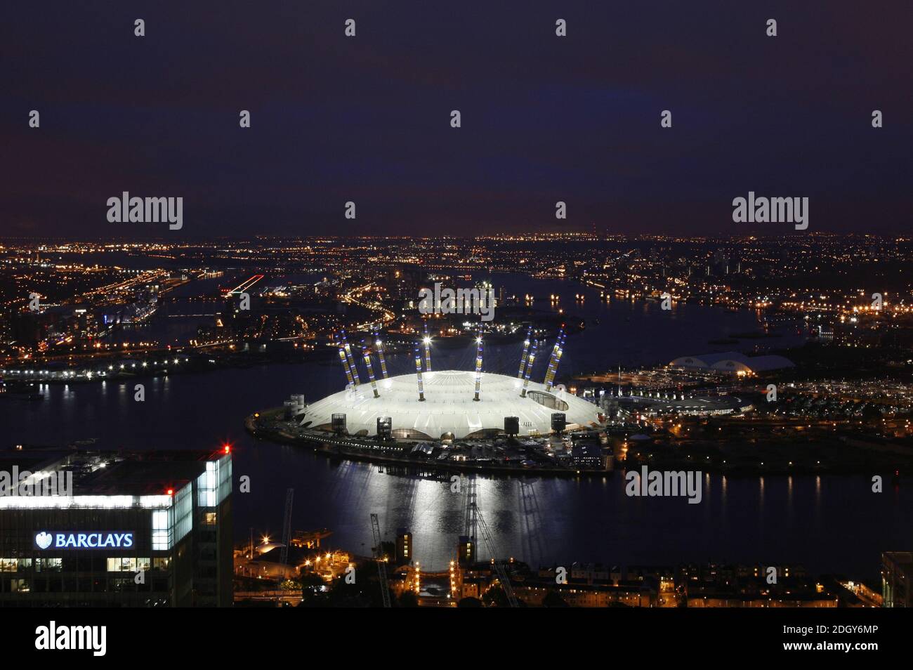 Fireworks in the London sky above the O2 Arena to help launch it's ...