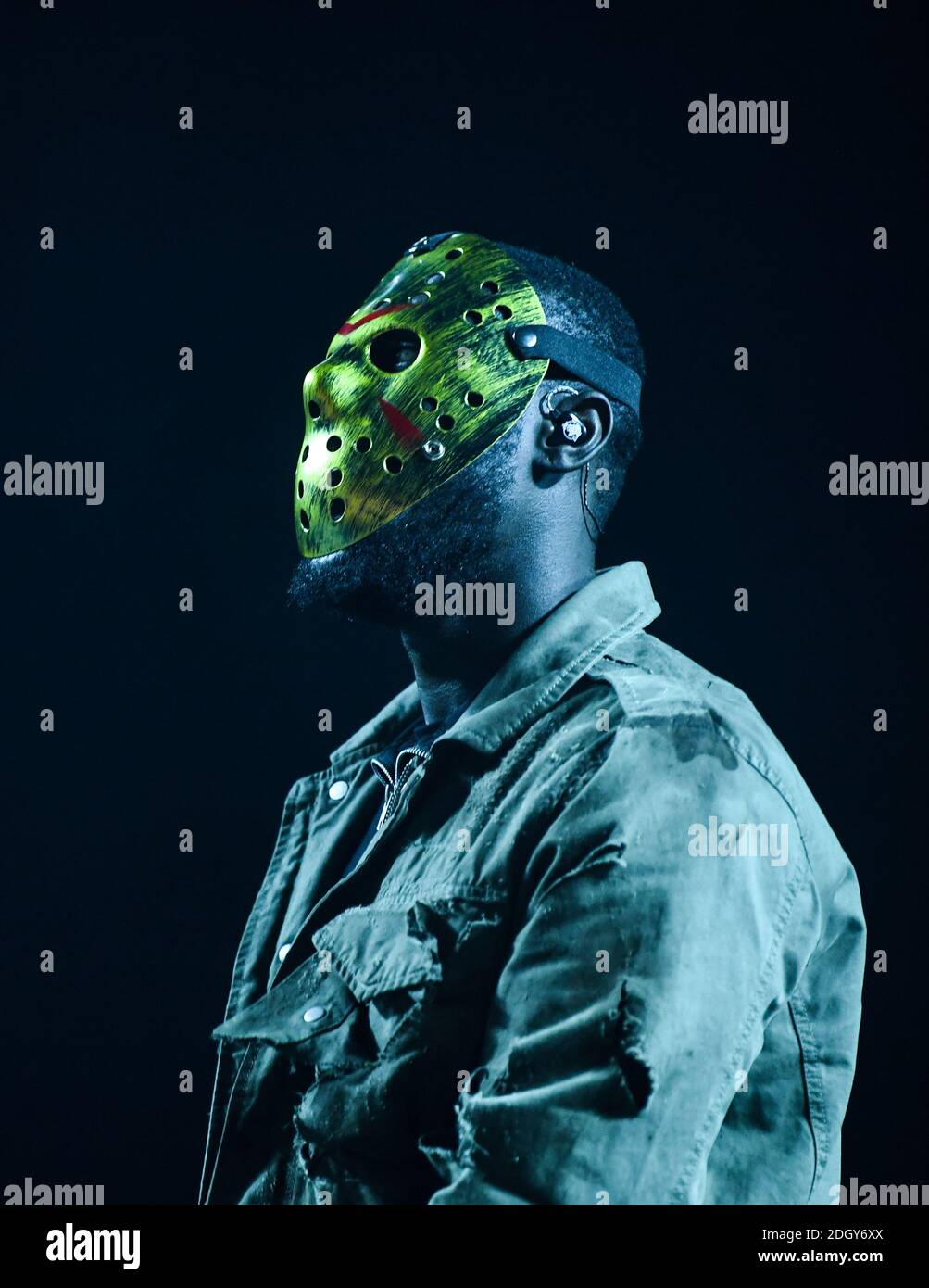 Stormzy performing at the Kiss Haunted House Party, SSE Arena, Wembley ...