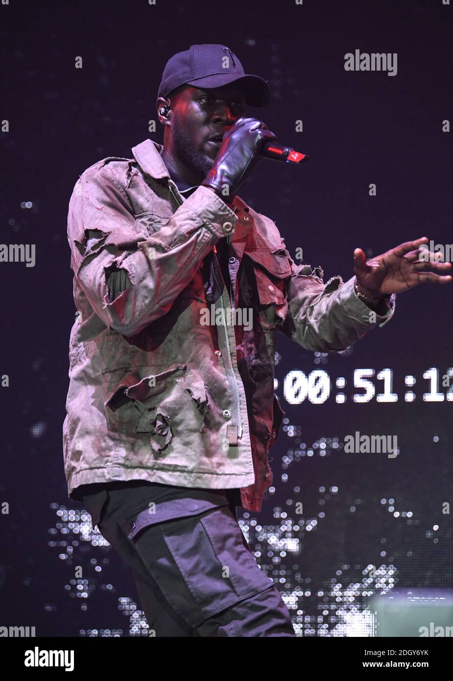 Stormzy performing at the Kiss Haunted House Party, SSE Arena, Wembley ...