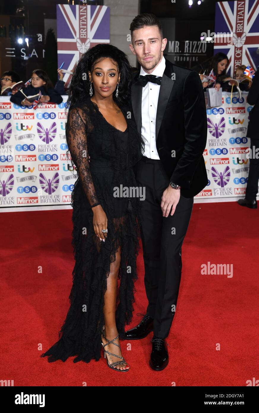 Alexandra Burke and Angus MacDonald attending the the 2019 Pride of ...