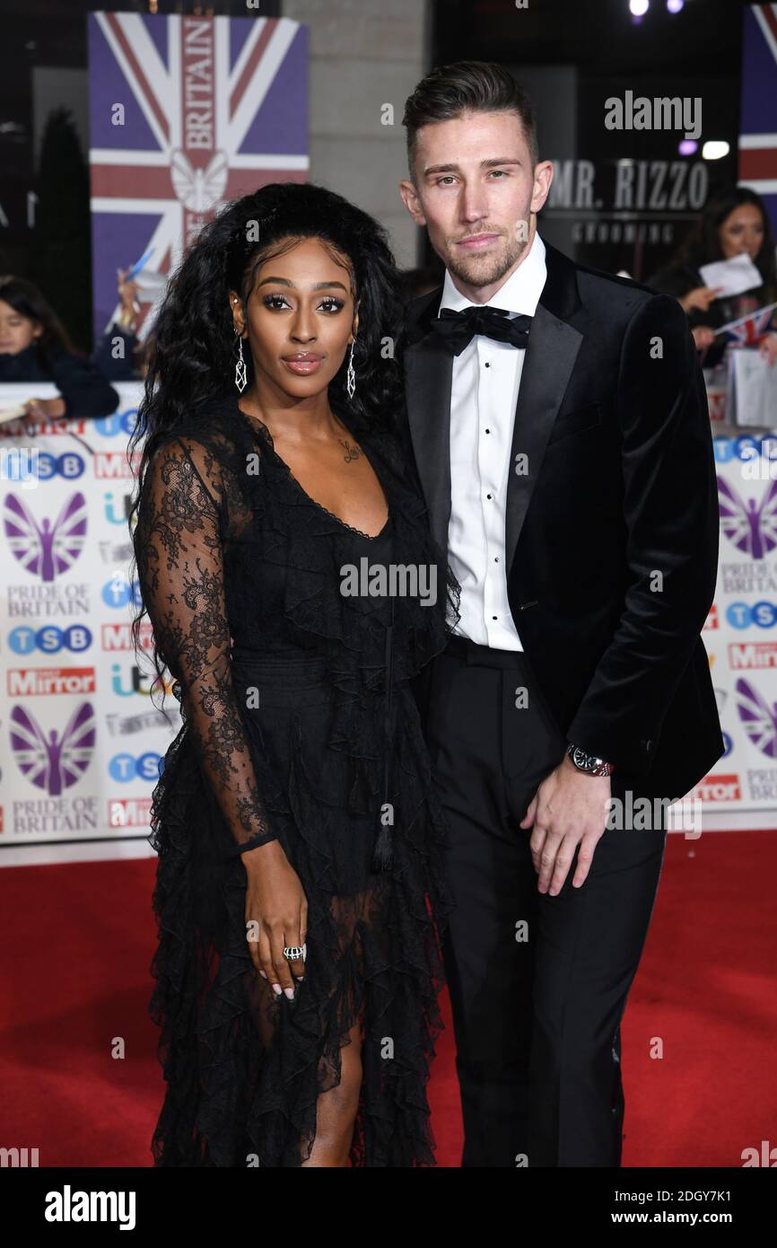 Alexandra Burke and Angus MacDonald attending the the 2019 Pride of ...