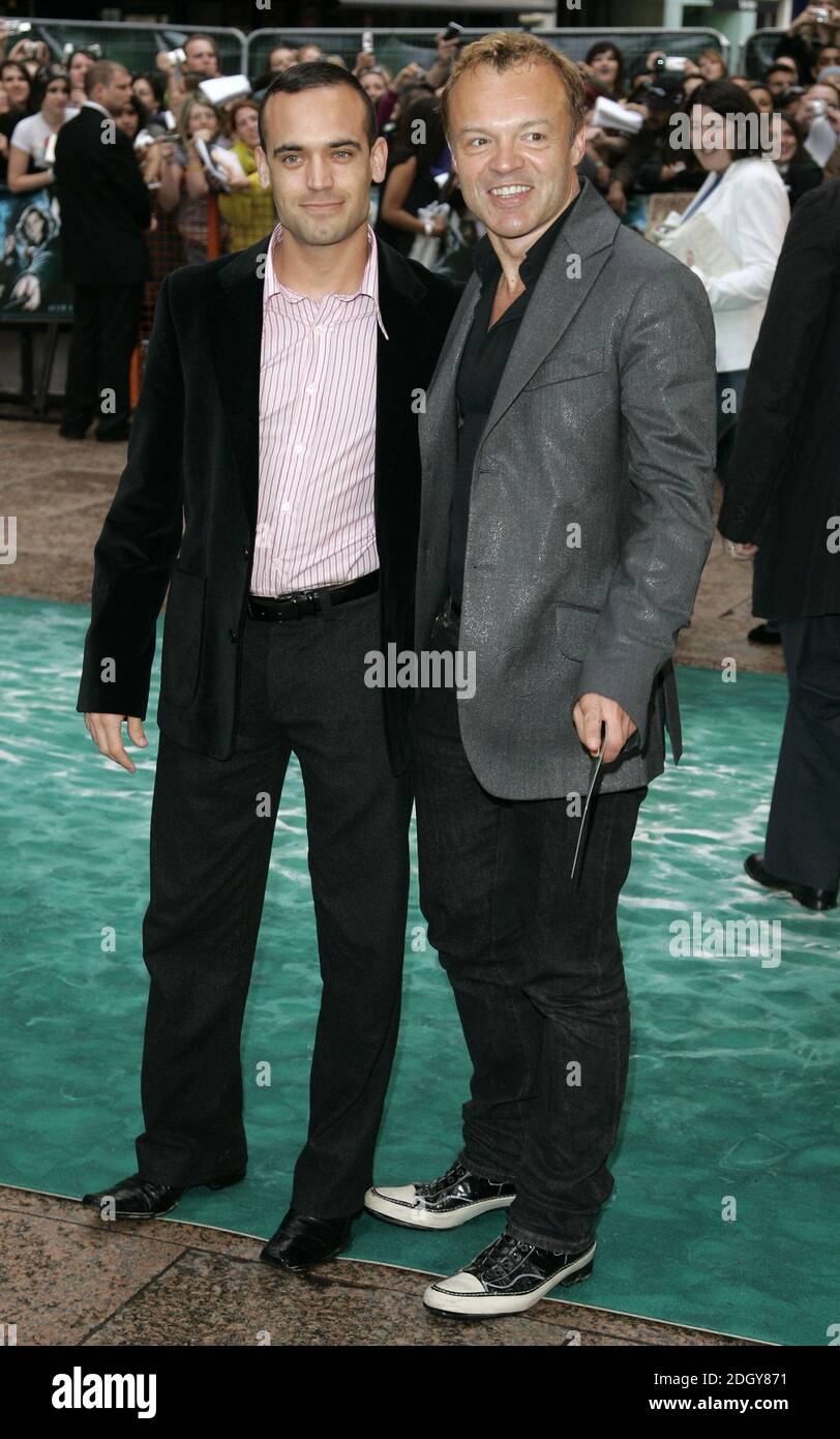 Graham Norton and partner arriving at the European Premiere of Harry ...