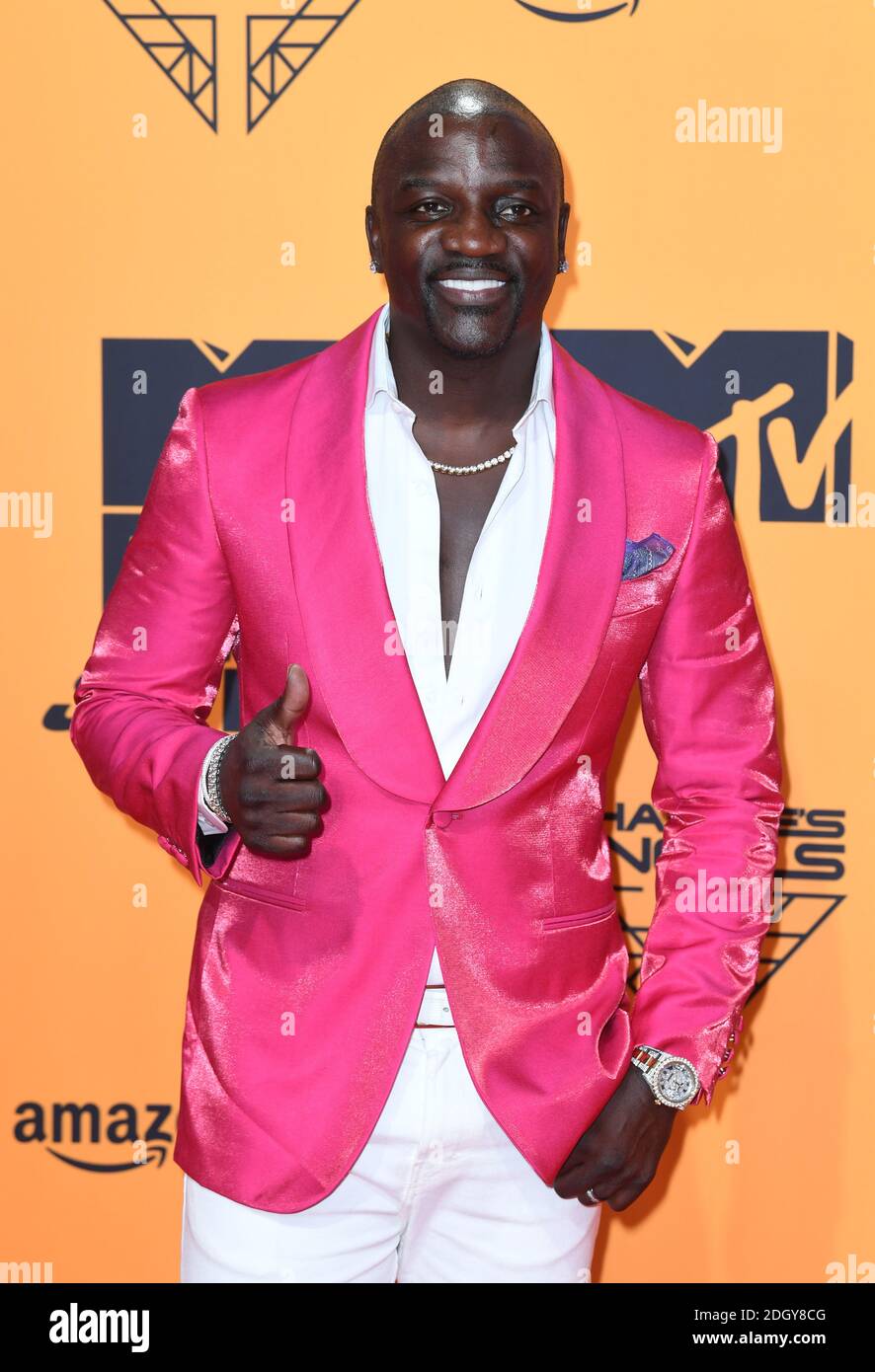 Akon attending the MTV Europe Music Awards 2019, held at the FIBES ...