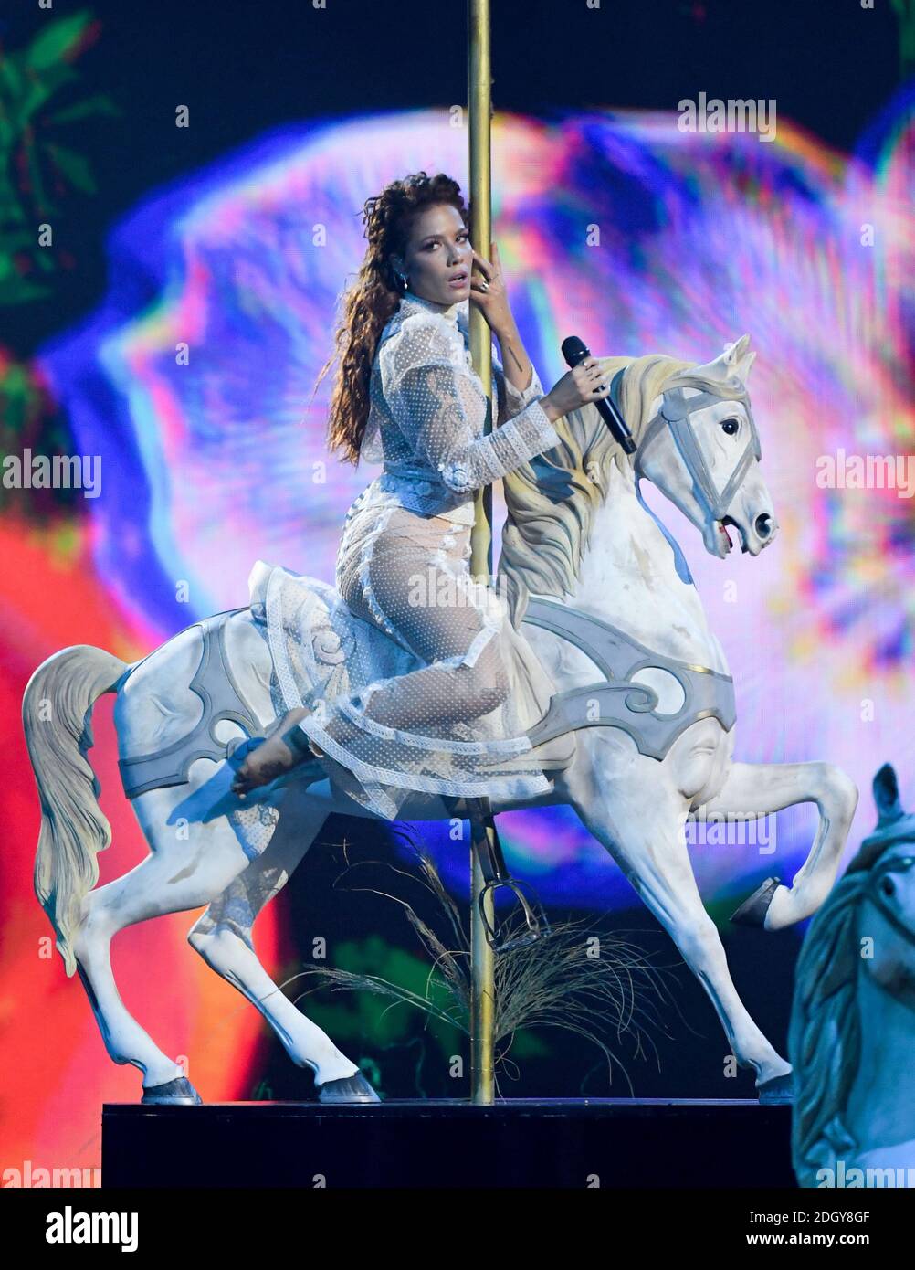 Halsey during the MTV Europe Music Awards 2019, held at the FIBES ...