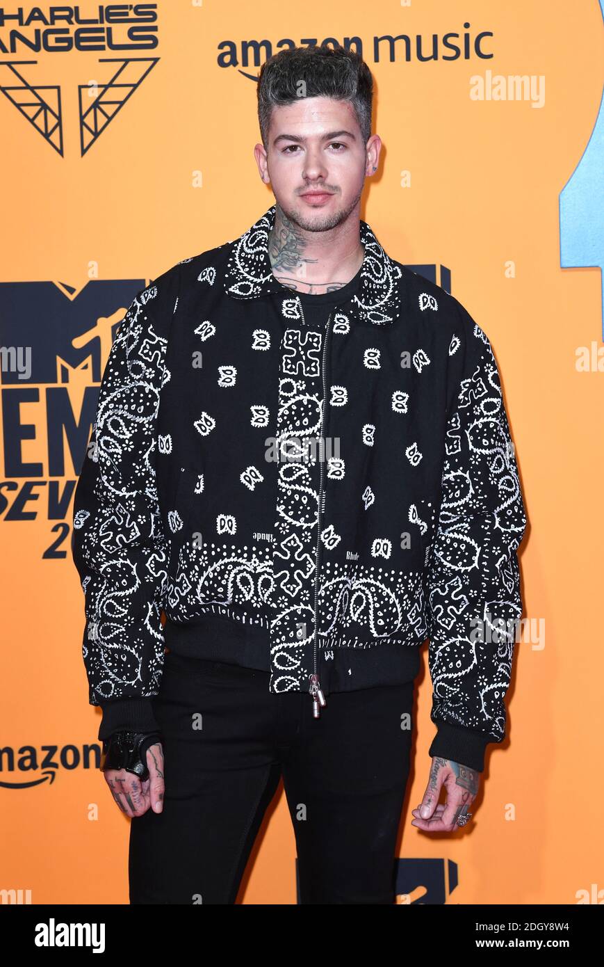 Travis Mills attending the MTV Europe Music Awards 2019, held at the ...