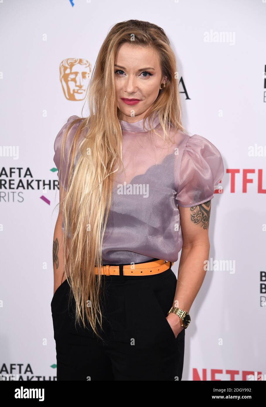 Julia Hardy arriving for the annual BAFTA Breakthrough Brit Party at ...