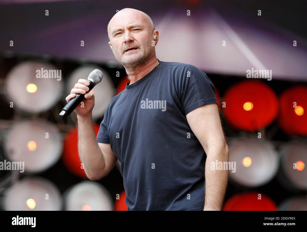 Genesis live at the Live Earth London Concert, Wembley Stadium, London ...