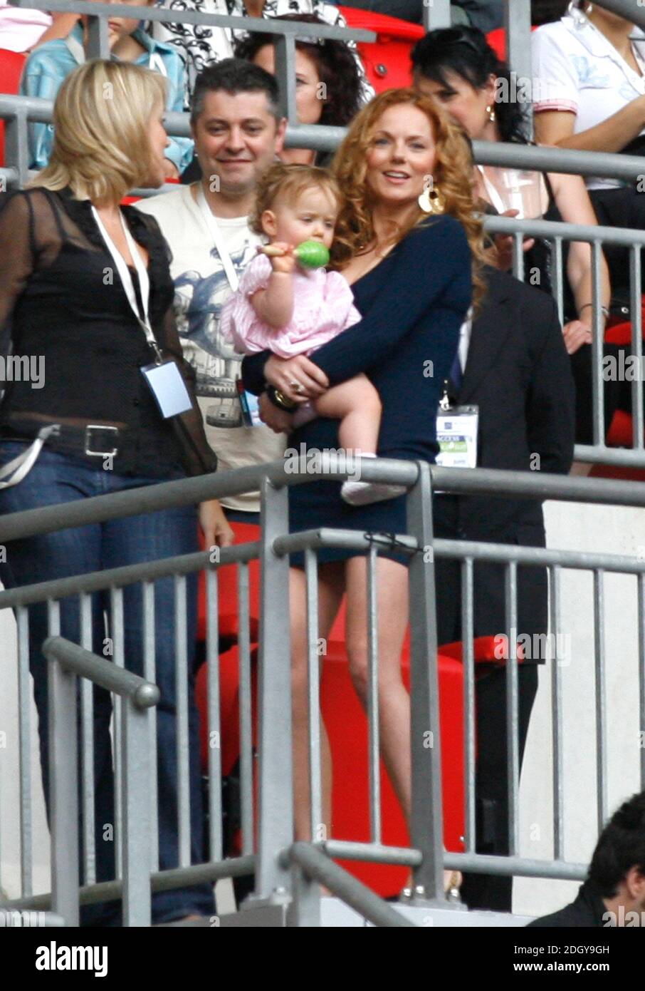 Geri Halliwell and daughter Bluebell at the Live Earth London Concert ...