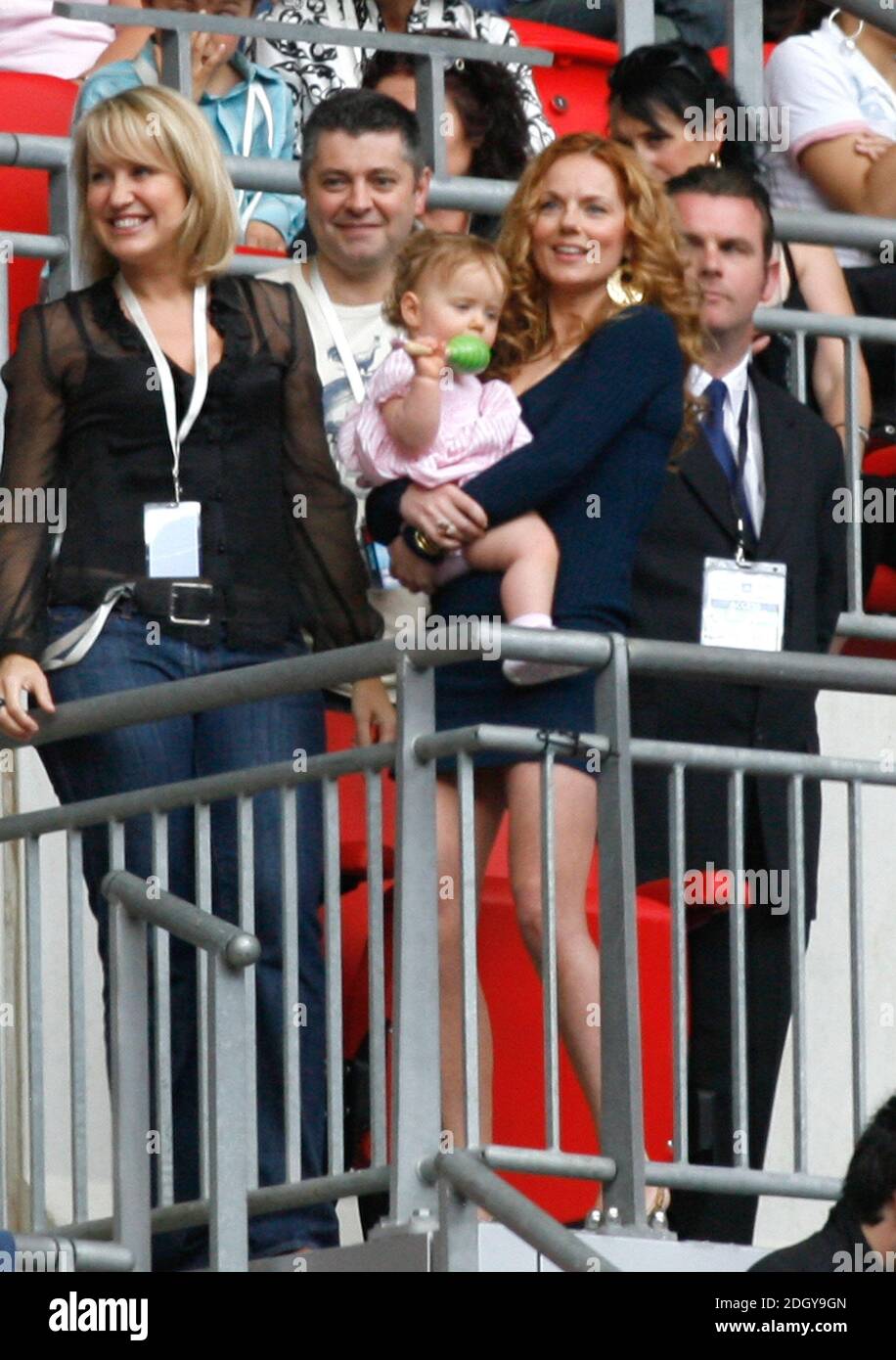 Geri Halliwell and daughter Bluebell with Nicki Chapman at the Live ...