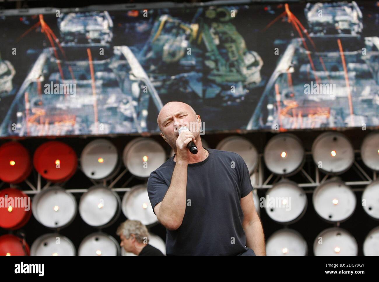 Genesis live at the Live Earth London Concert, Wembley Stadium, London ...