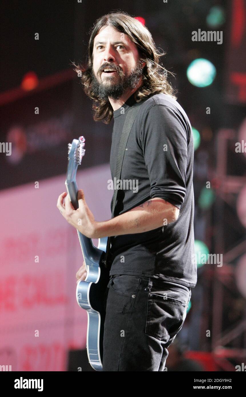 Foo Fighters live at the Live Earth London Concert, Wembley Stadium ...