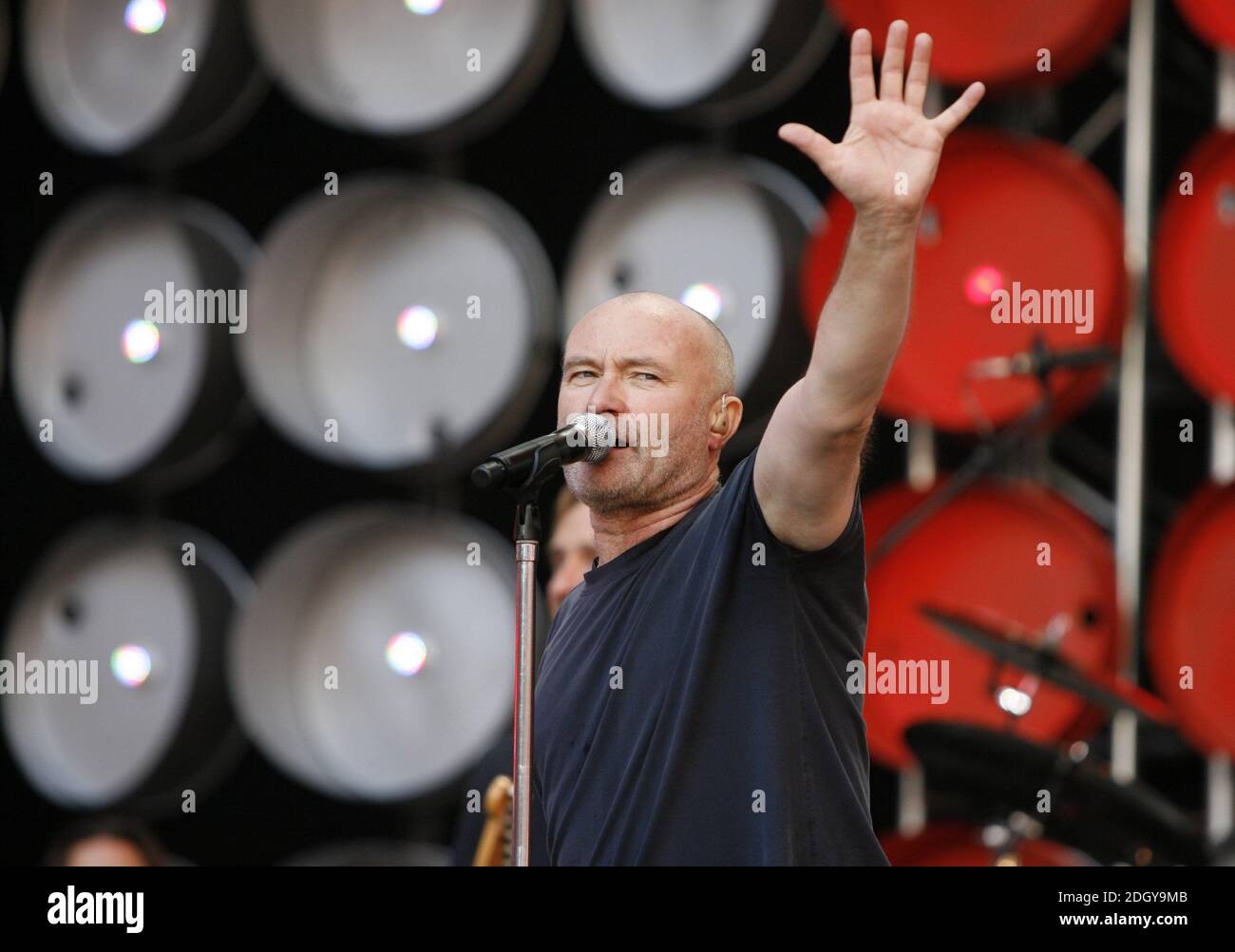 Genesis live at the Live Earth London Concert, Wembley Stadium, London ...