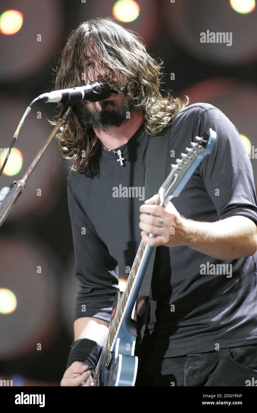 Foo Fighters live at the Live Earth London Concert, Wembley Stadium ...