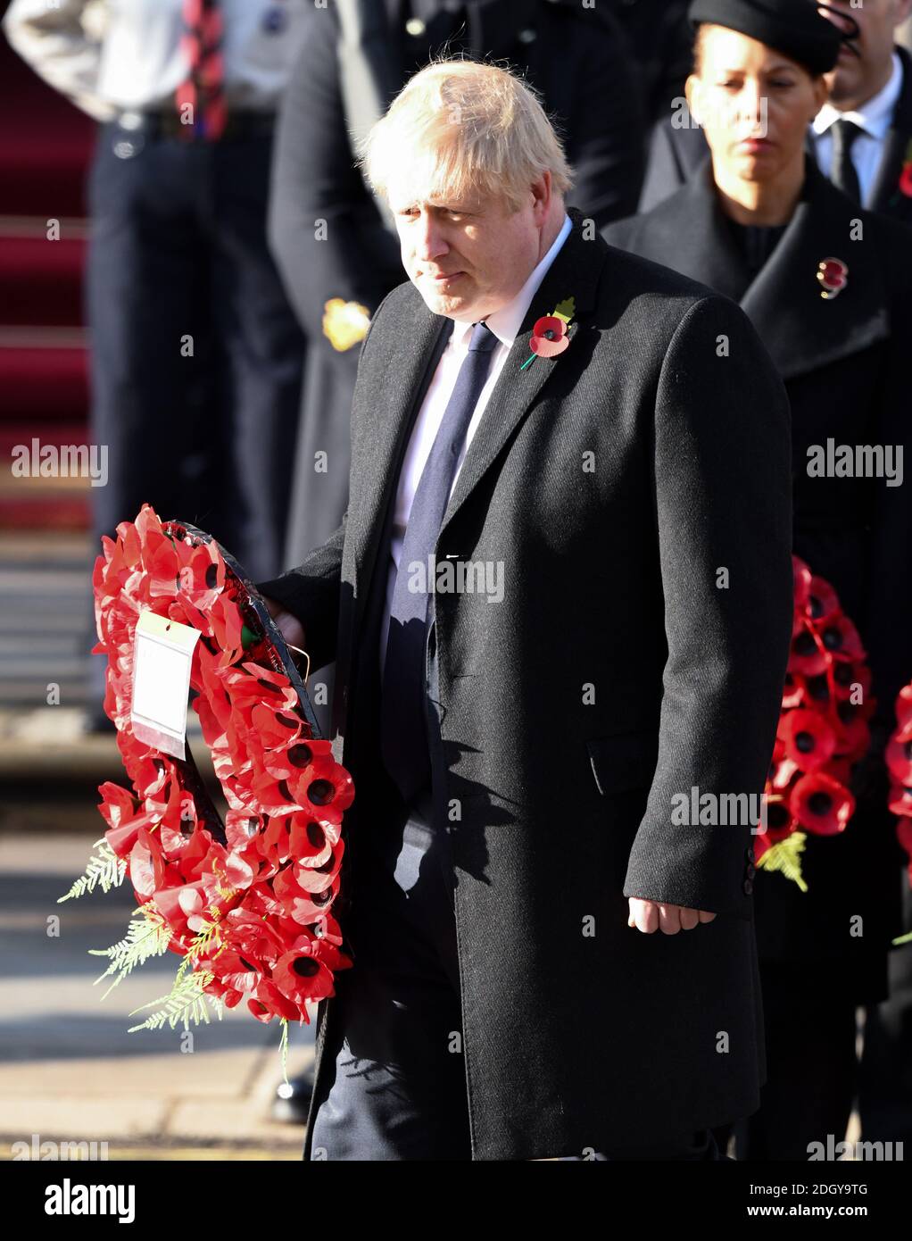 Prime Minister Boris Johnson attending the National Service of ...
