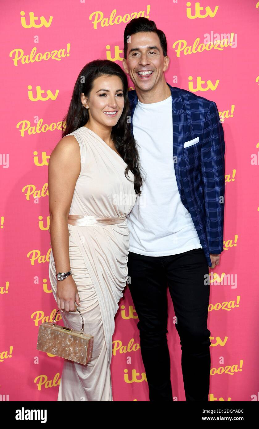 Lindsey Cole (left) and Russell Kane attending the ITV Palooza held at ...