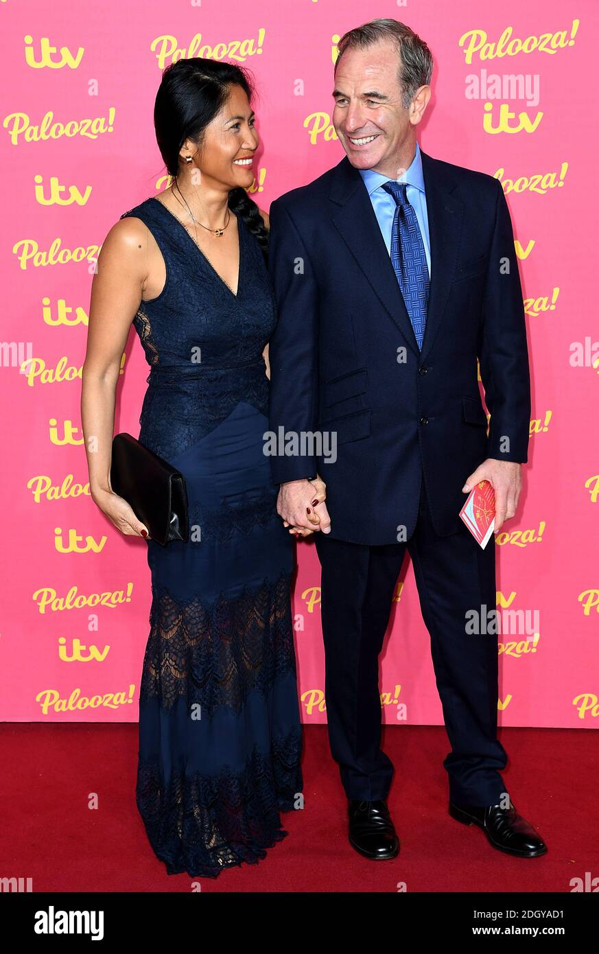 Zoila Short (left) and Robson Green attending the ITV Palooza held at ...