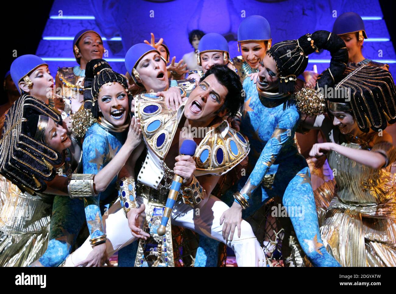 Dean Collinson (right) as the Pharaohin the new production of Joseph ...