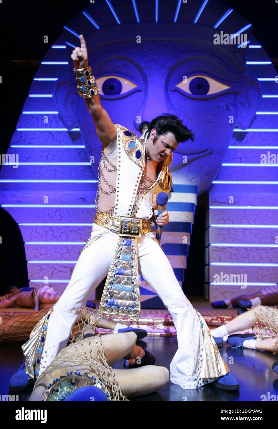 Dean Collinson (right) as the Pharaohin the new production of Joseph ...