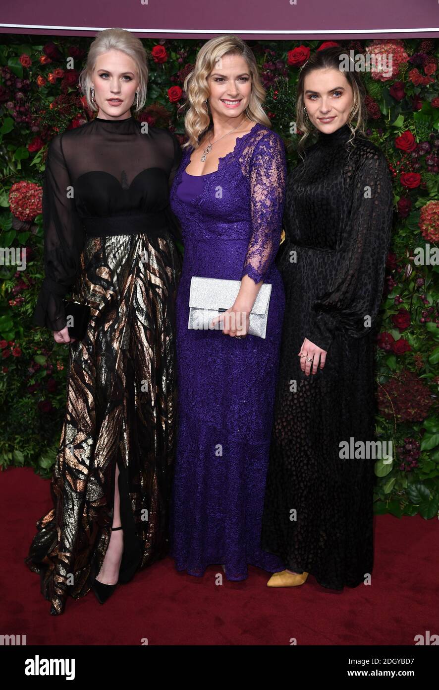 (L to R) Natalie McQueen, Caroline Sheen and Chelsea Halfpenny ...
