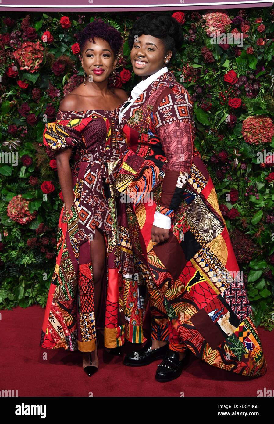 Cherrelle Skeete and Shiloh Coke attending the 65th Evening Standard ...