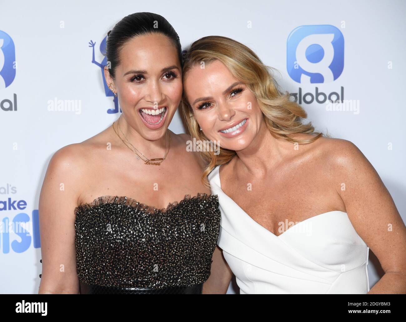 Myleene Klass and Amanda Holden arriving at Global's Make Some Noise ...