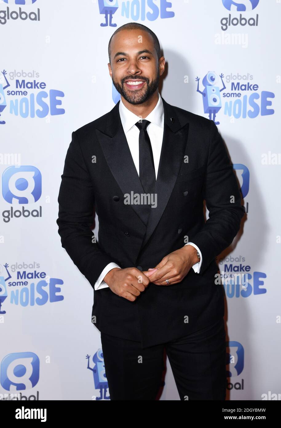 Marvin Humes arriving at Global's Make Some Noise event, Finsbury ...