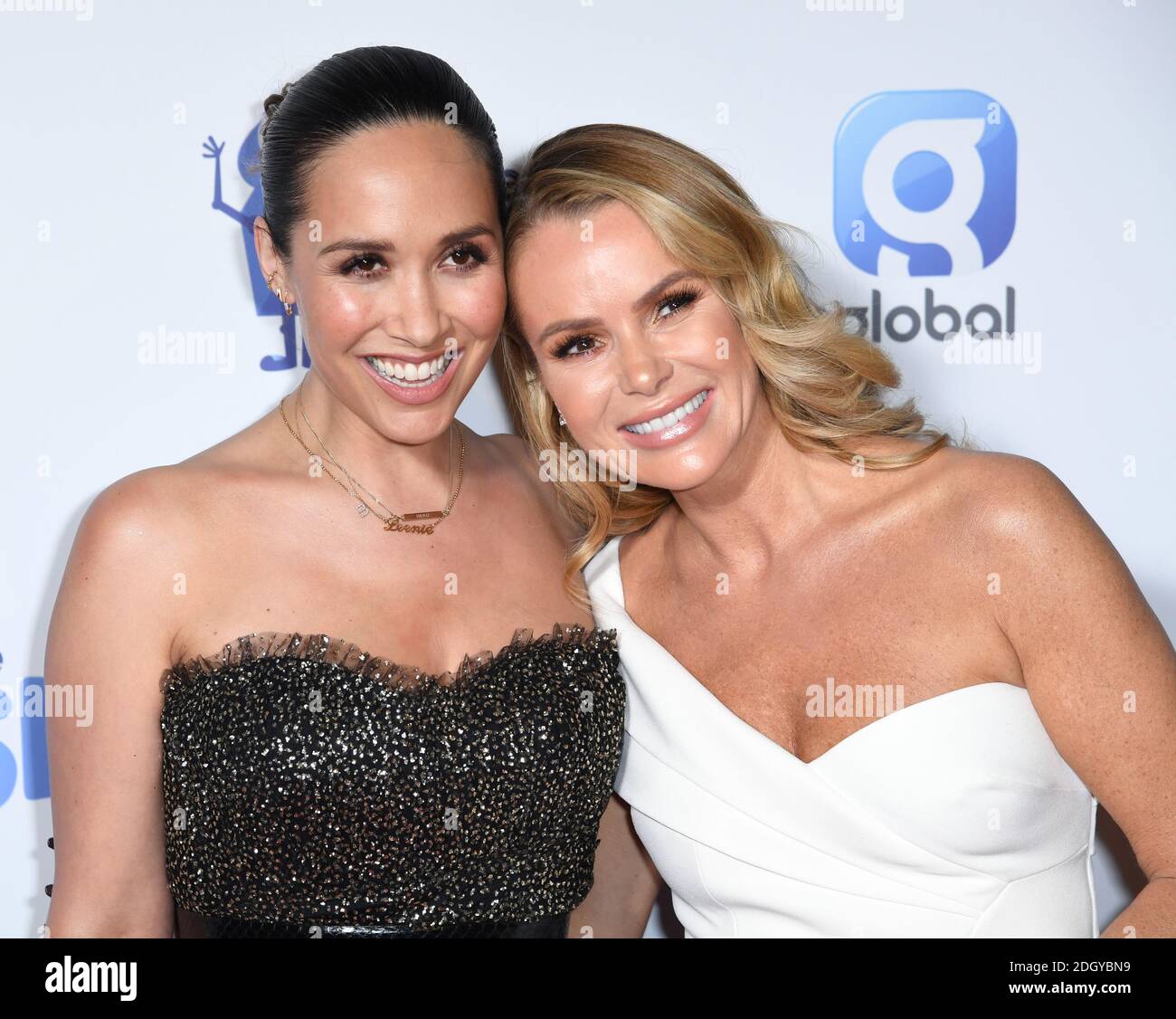 Myleene Klass and Amanda Holden arriving at Global's Make Some Noise ...