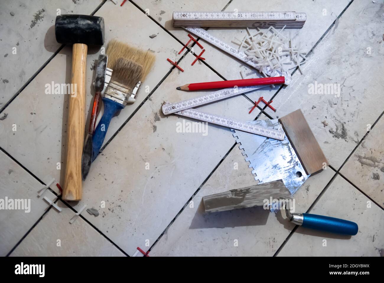 Tiler tools hi-res stock photography and images - Alamy