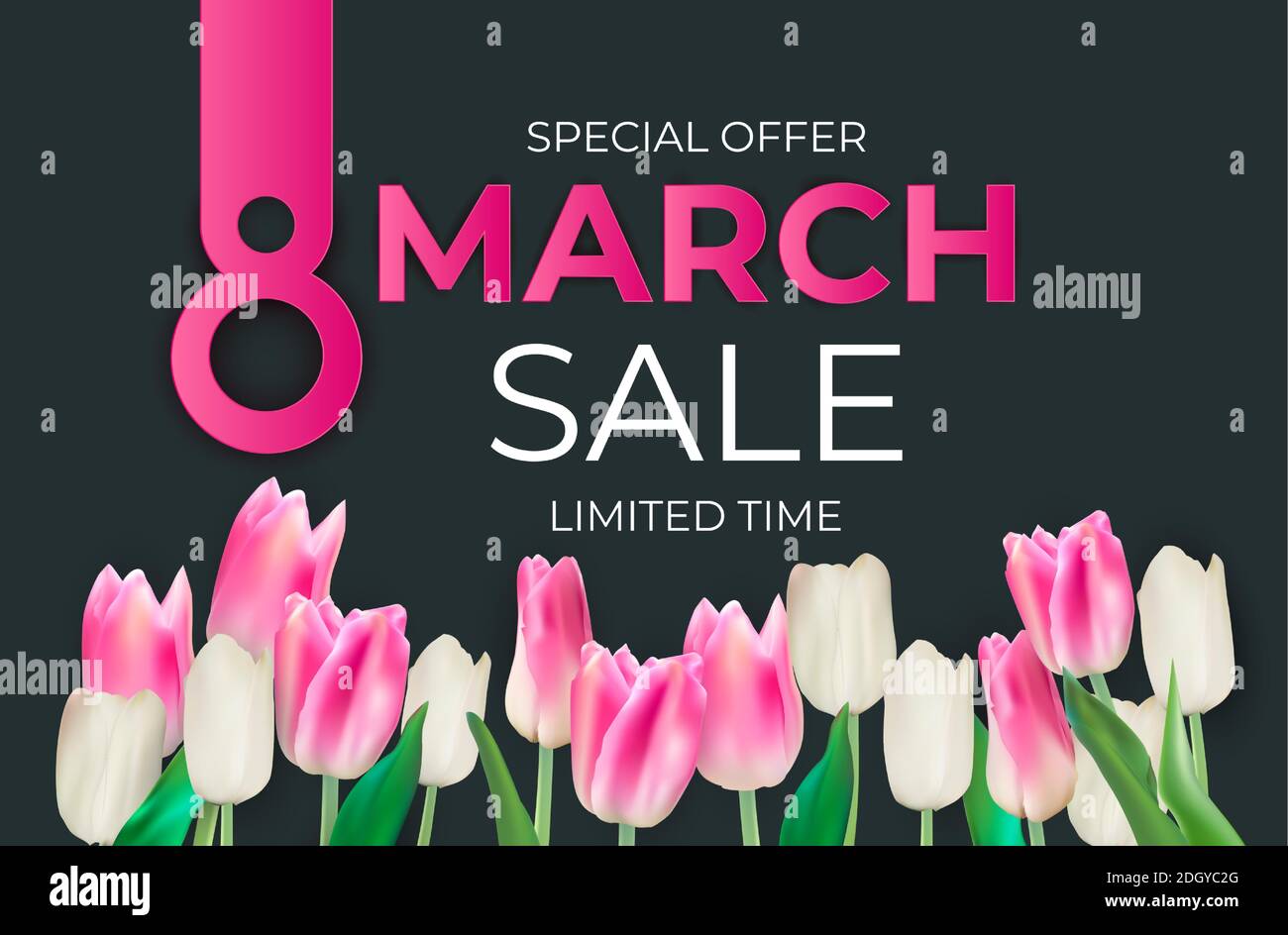 8 March sale banner Background Design. Template for advertising, web ...