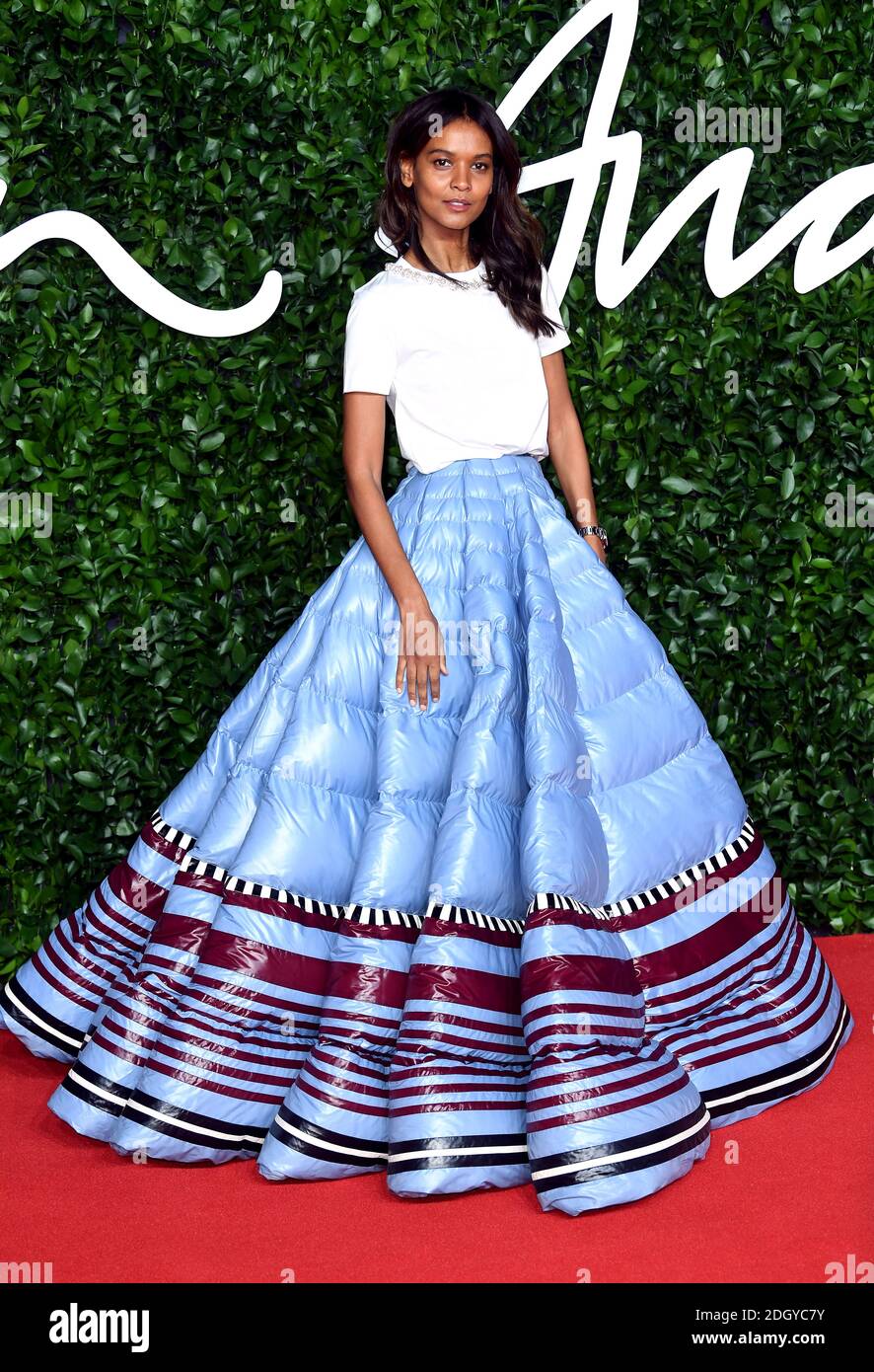 Liya Kebede attending the Fashion Awards 2019 at the Royal Albert Hall ...