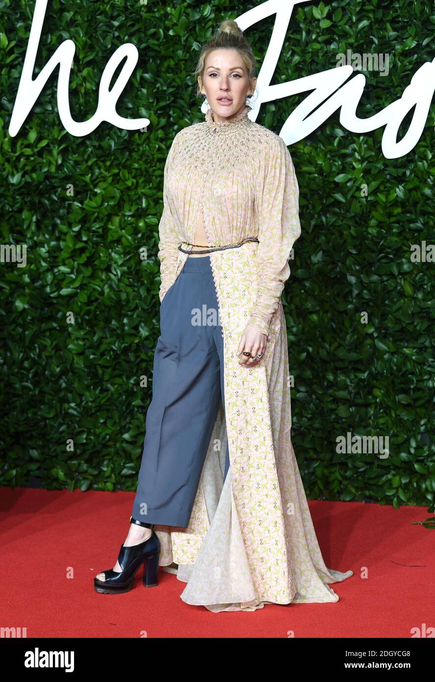Ellie Goulding attending the Fashion Awards 2019 at the Royal Albert ...