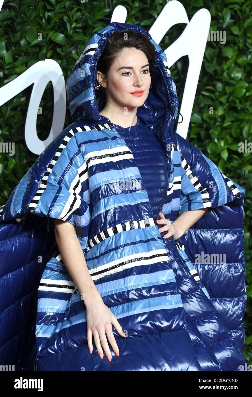 Shailene Woodley attending the Fashion Awards 2019 at the Royal Albert ...