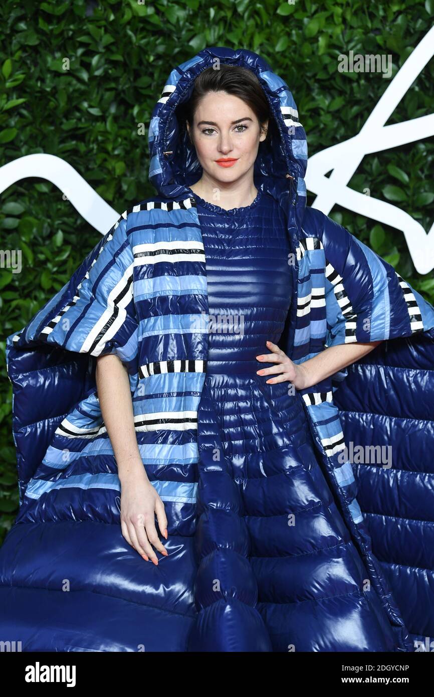 Shailene Woodley attending the Fashion Awards 2019 at the Royal Albert ...