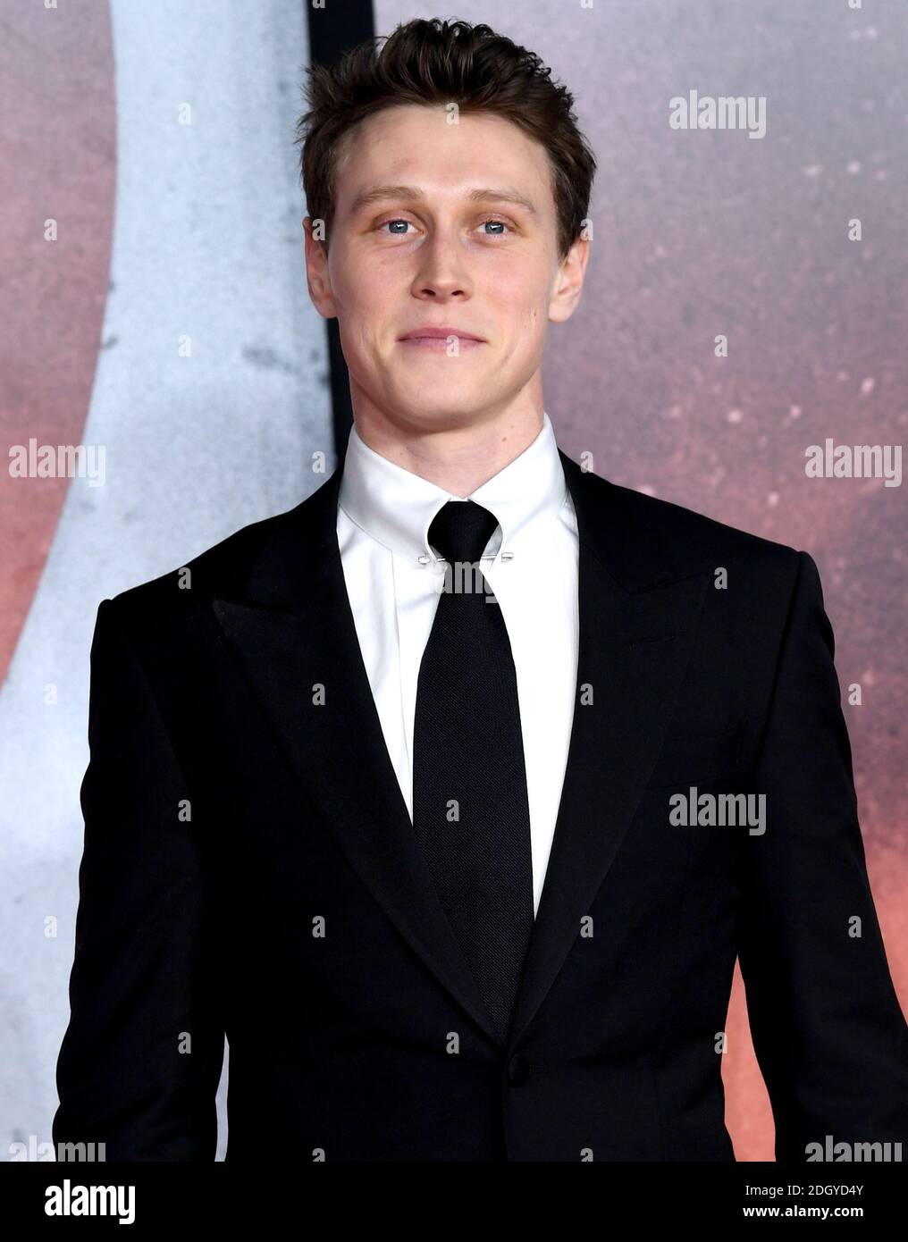 George MacKay attending the World Premiere of 1917 held in London ...