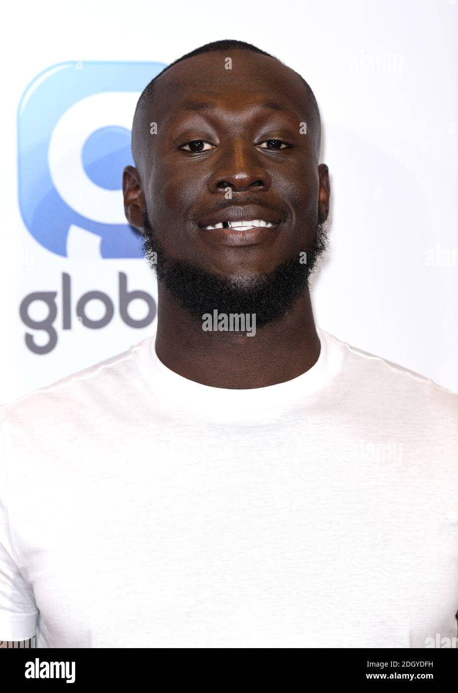 Stormzy during the media run on day one of Capital's Jingle Bell Ball ...
