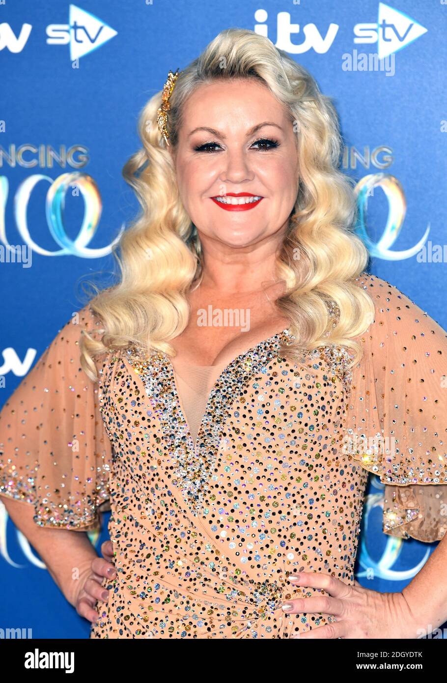 Lisa George attending the Dancing on Ice 2020 launch held at Bovingdon ...