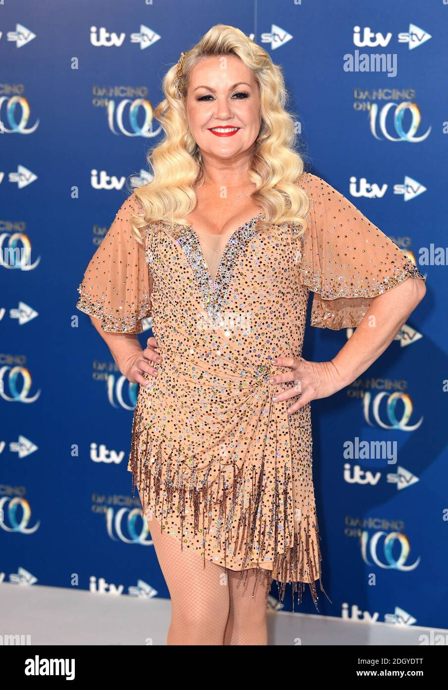 Lisa George attending the Dancing on Ice 2020 launch held at Bovingdon ...