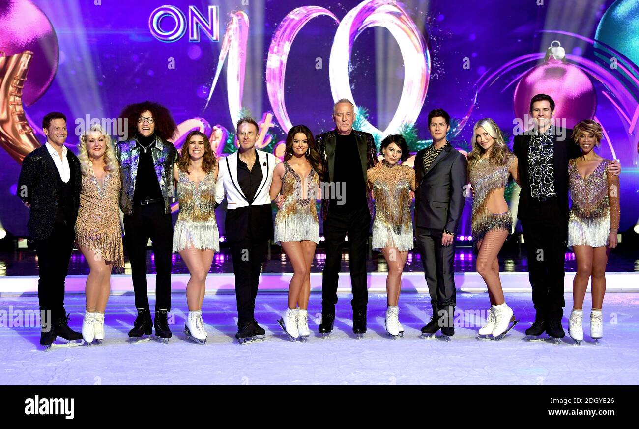 Celebrity contestants attending the Dancing on Ice 2020 launch held at ...
