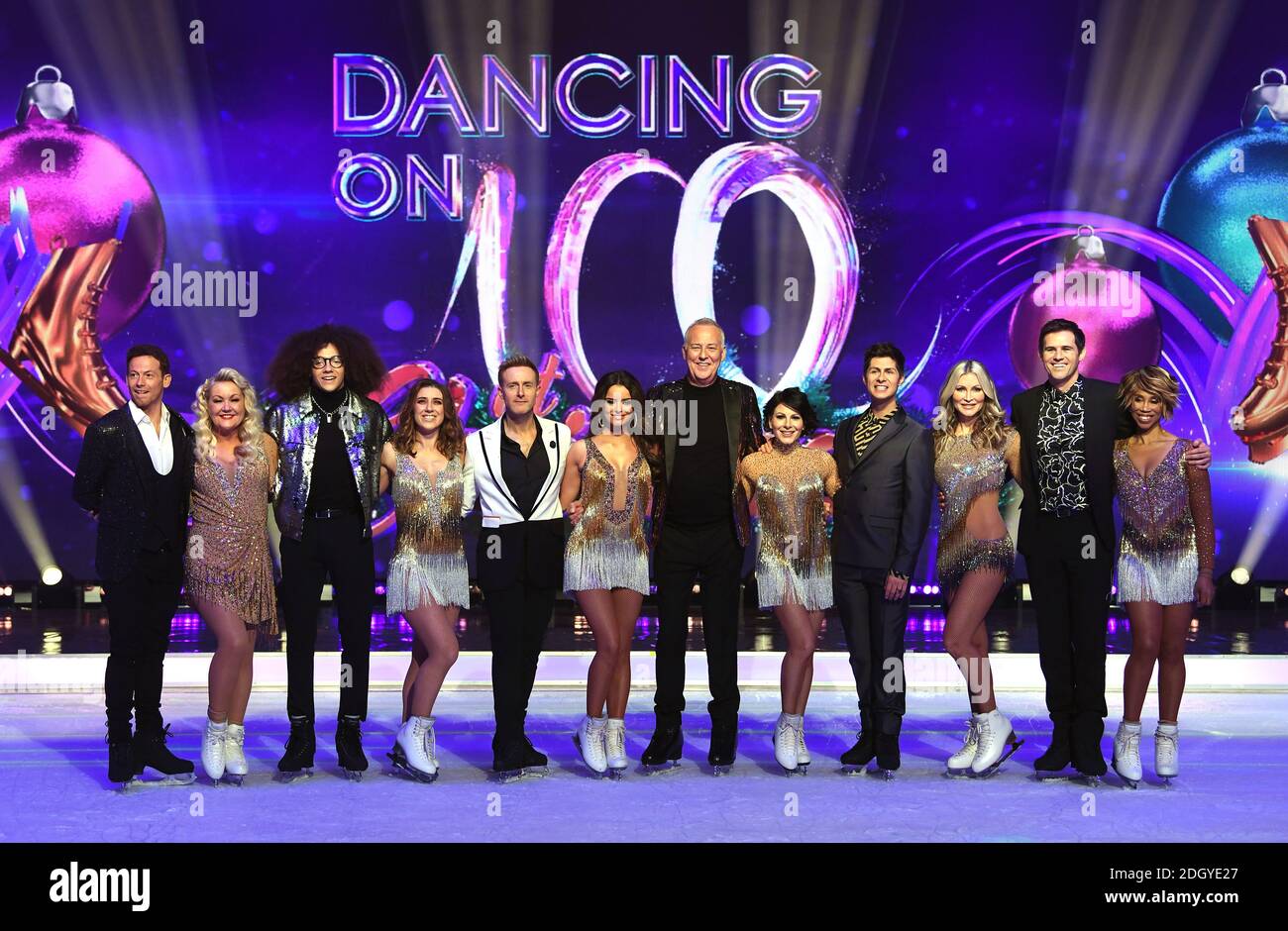 Celebrity contestants attending the Dancing on Ice 2020 launch held at ...