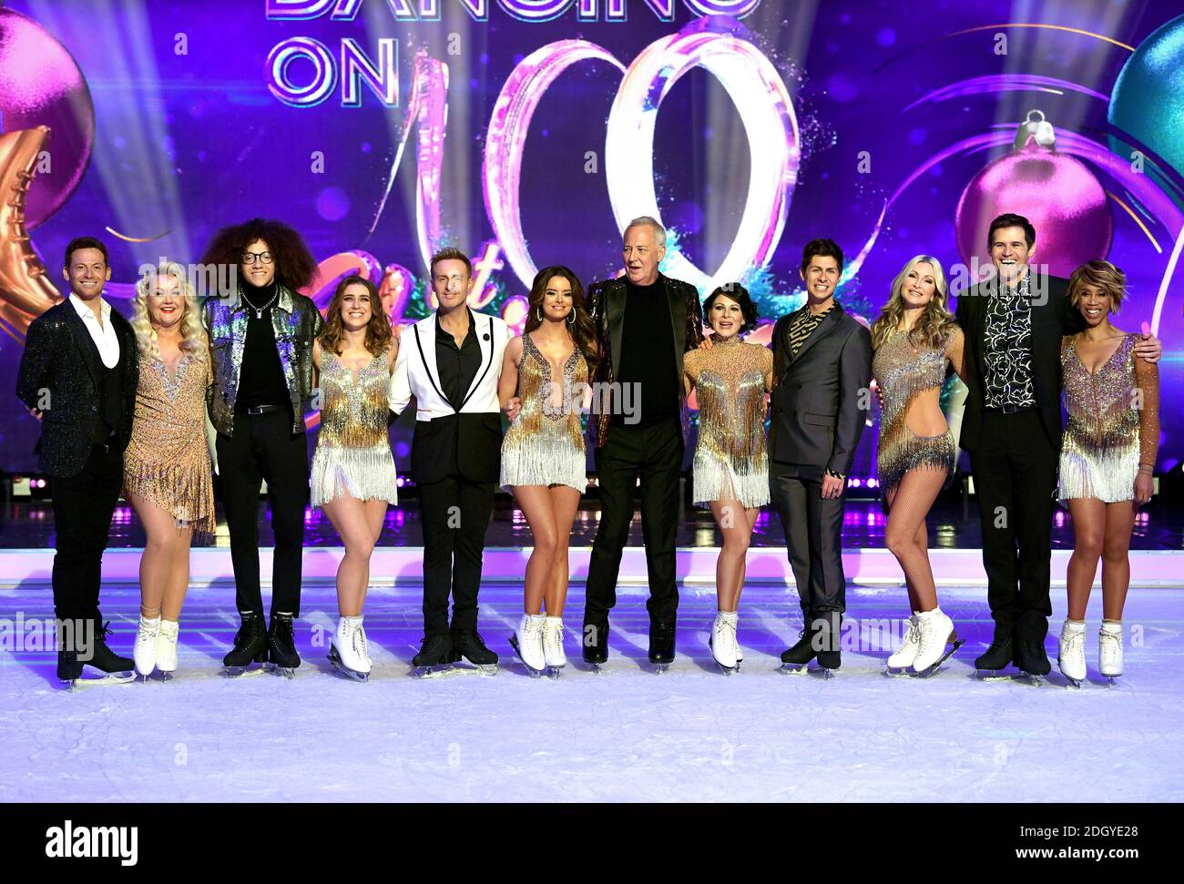 Celebrity contestants attending the Dancing on Ice 2020 launch held at ...