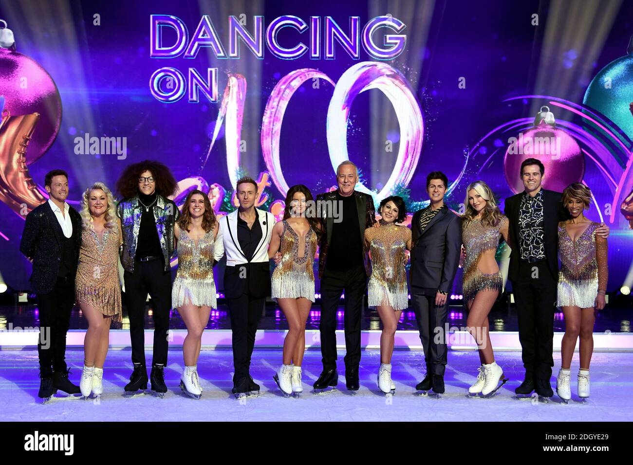 Celebrity contestants attending the Dancing on Ice 2020 launch held at ...