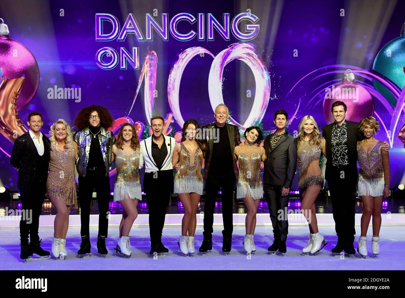 Celebrity contestants attending the Dancing on Ice 2020 launch held at ...