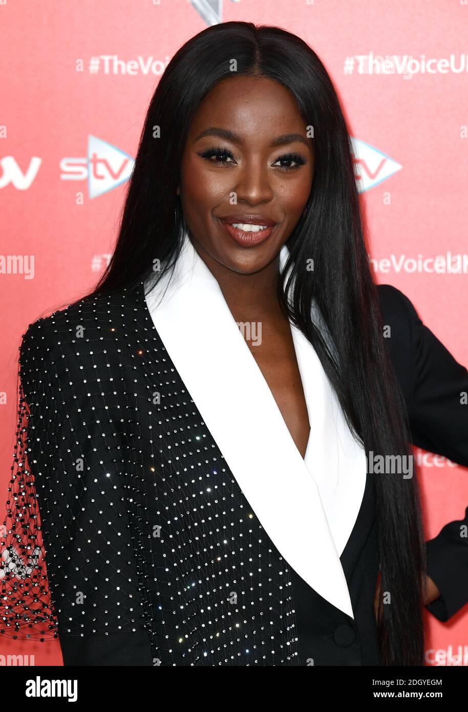 AJ Odudu attending the Voice UK Series 9 launch held at The Soho Hotel ...