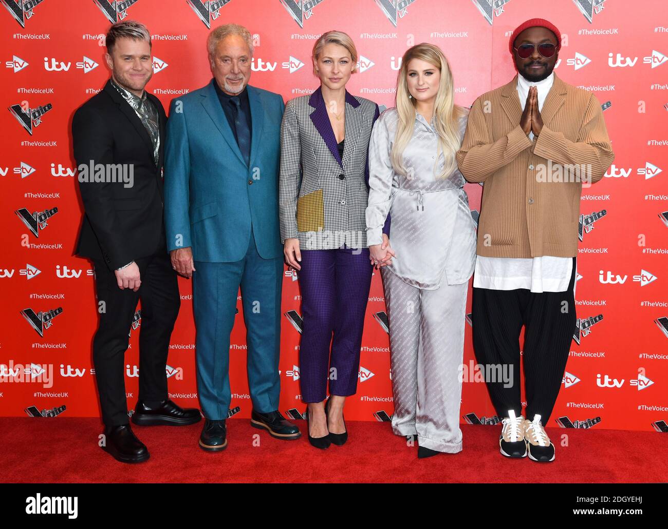 Olly Murs, Tom Jones, Emma Willis, Meghan Trainor and will.i.am ...