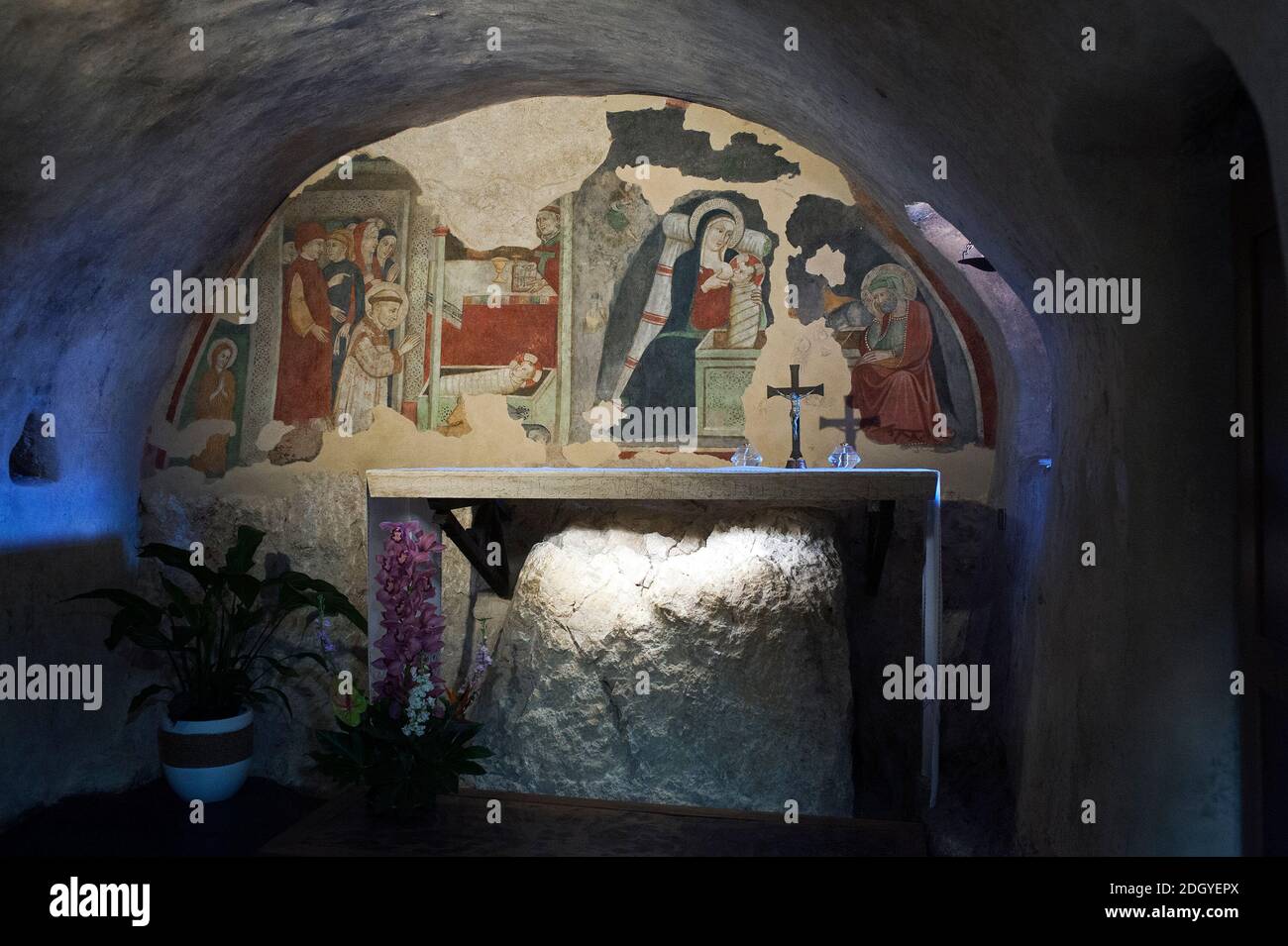 Greccio nativity hi-res stock photography and images - Alamy