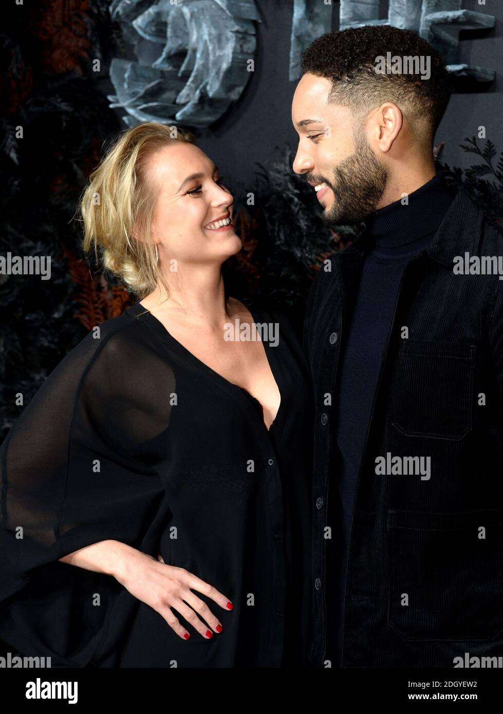 Natalie Herron (left) and Royce Pierreson attending the Witcher World ...