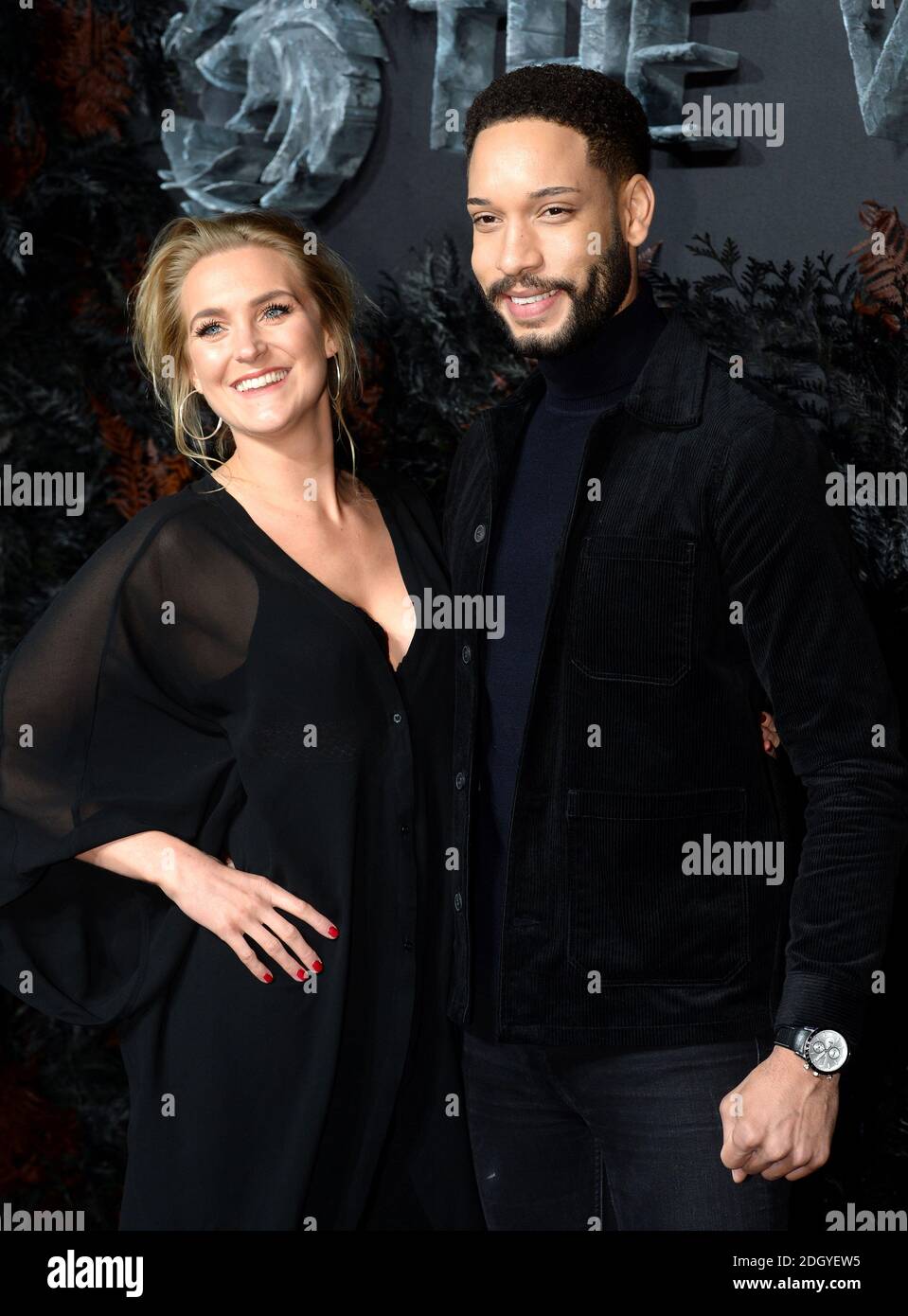 Natalie Herron (left) and Royce Pierreson attending the Witcher World ...