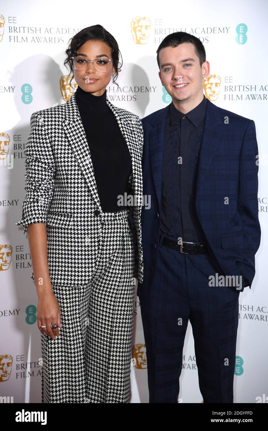 Ella Balinska and Asa Butterfield at the BAFTA Nominations ...