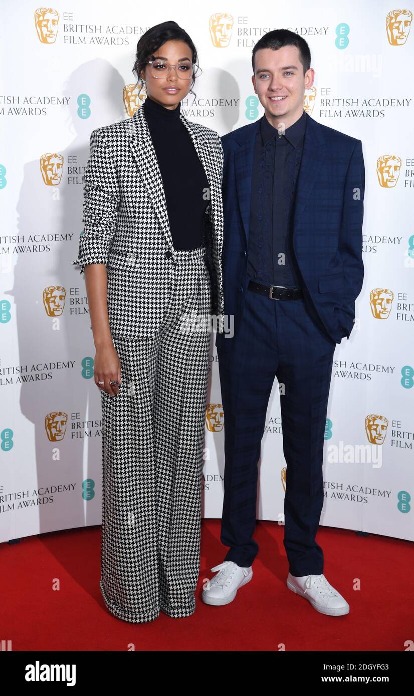 Ella Balinska and Asa Butterfield at the BAFTA Nominations ...