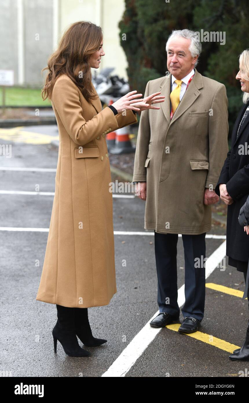 The Duchess of Cambridge at HMP Send in Surrey where she met both ...